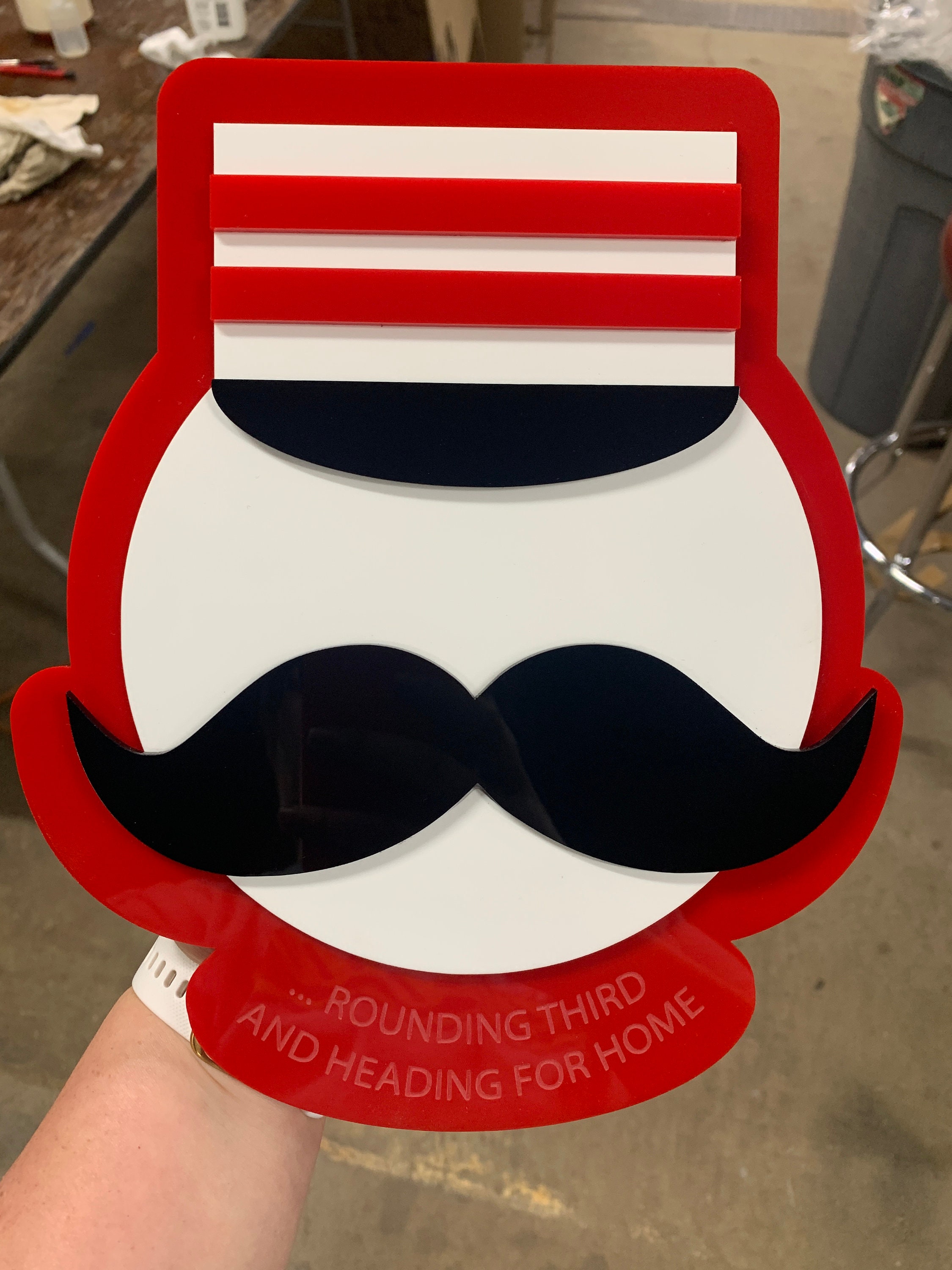 Mr. Redlegs Inspired Sign Cincinnati Reds Baseball - Etsy