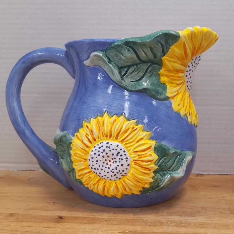 Sunflower Pitcher - Etsy