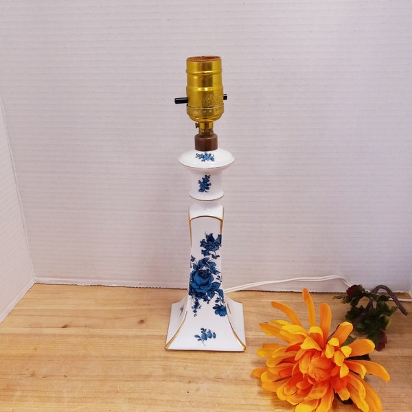 Porcelain Blue and White Lamp - Etsy