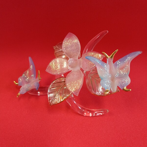 Blown Glass Flowers Etsy