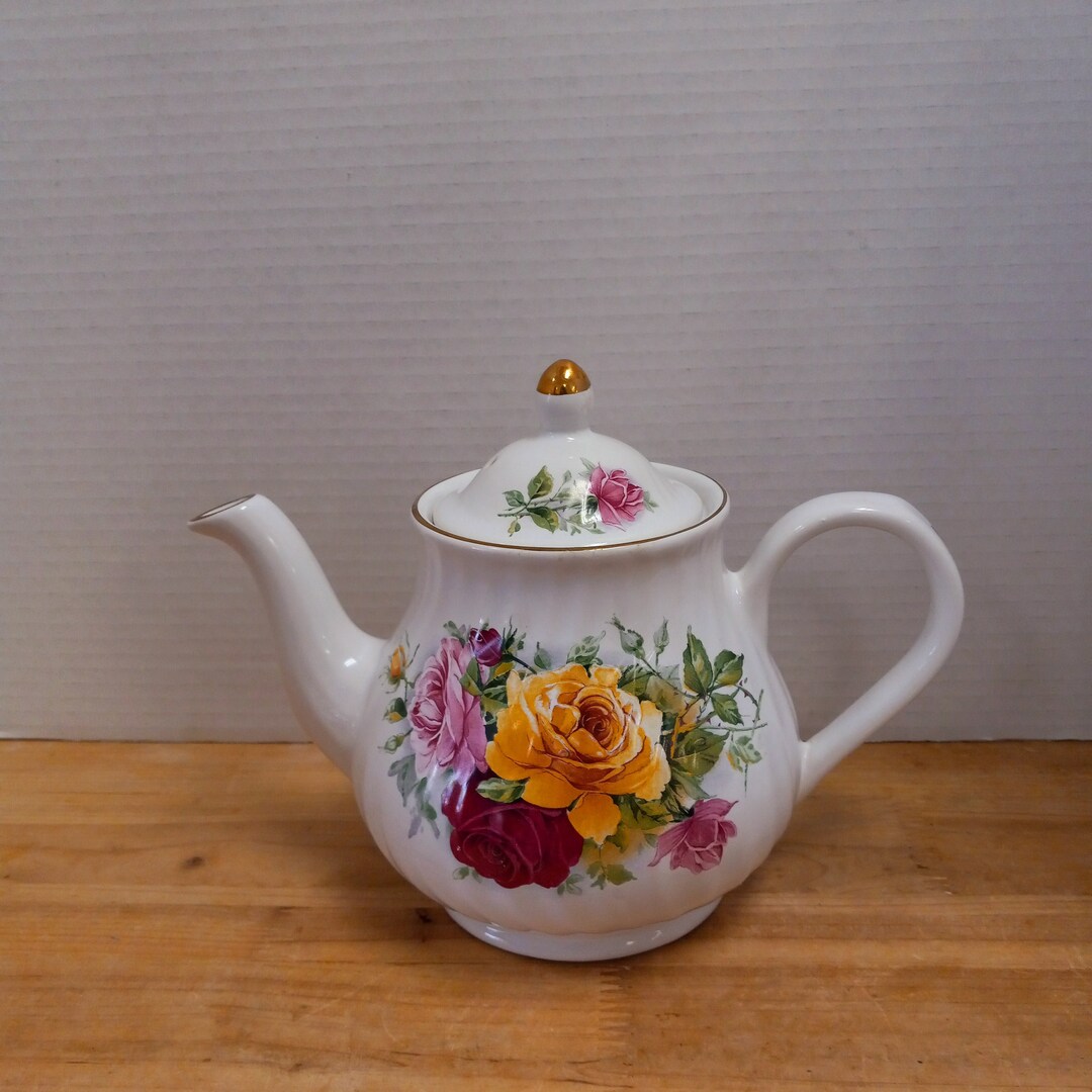 Arthur Wood Country Roses Teapot, Arthur Wood Rose Teapot, Teapot Roses ...