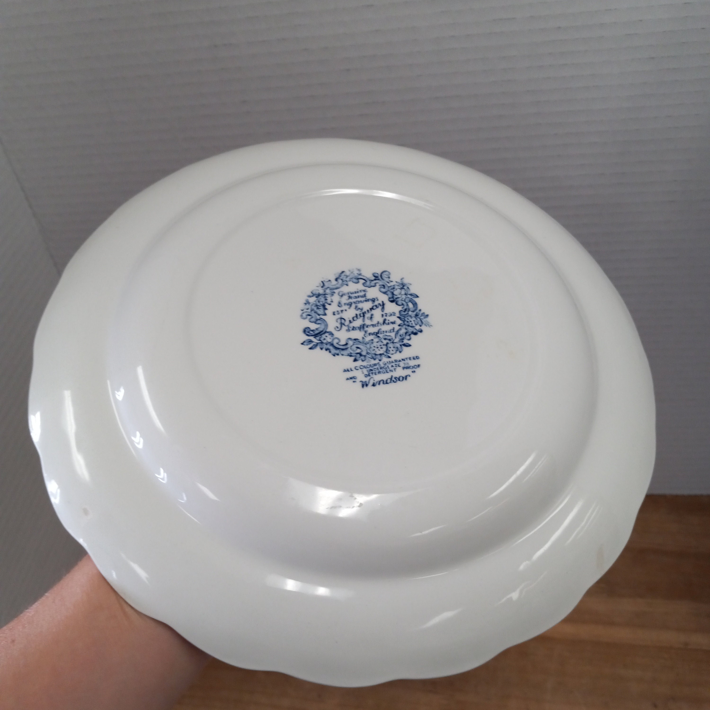 Vintage Ridgway Windsor Dinner Plate Ridgway Windsor Blue - Etsy