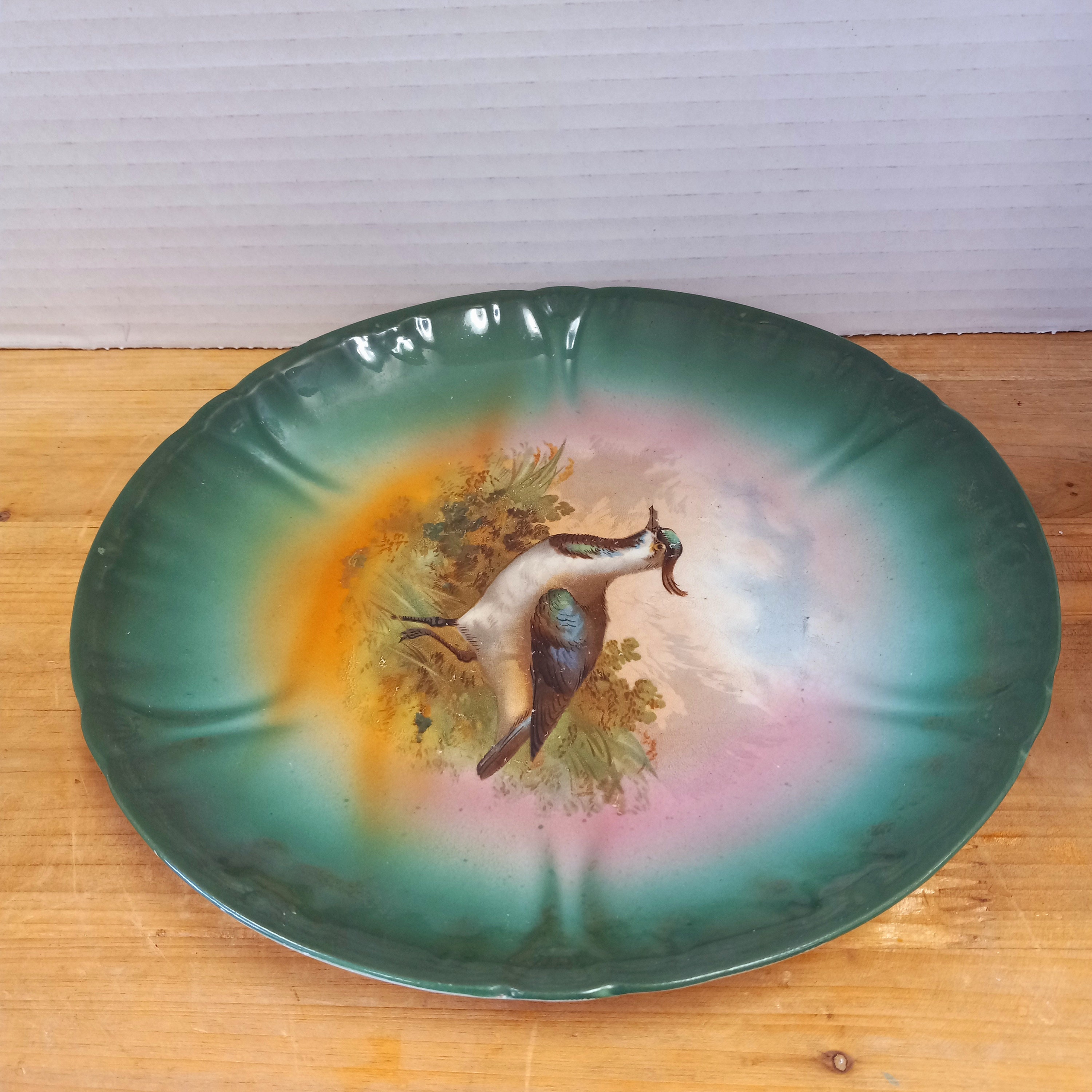 Rare Antique Franz Anton Mehlem Royal Bonn Plate Pheasant - Etsy