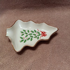 Lenox Holiday Tree Plate, Vintage Lenox Christmas Plate, Vintage Lenox ...