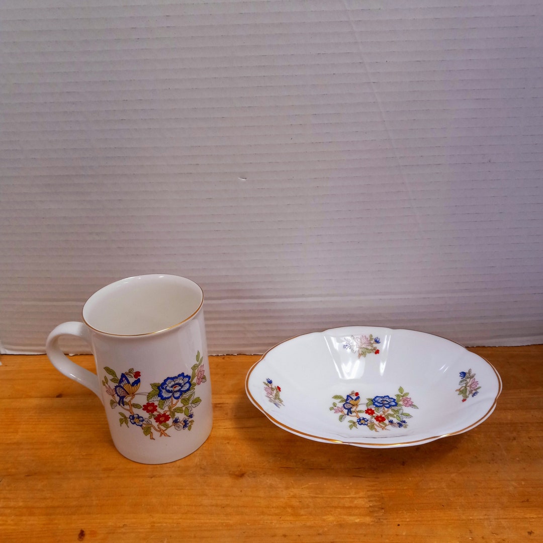 Vintage Royal Tara Harmony Set of 2 Coffee Mug and Snack Bowl, Royal ...