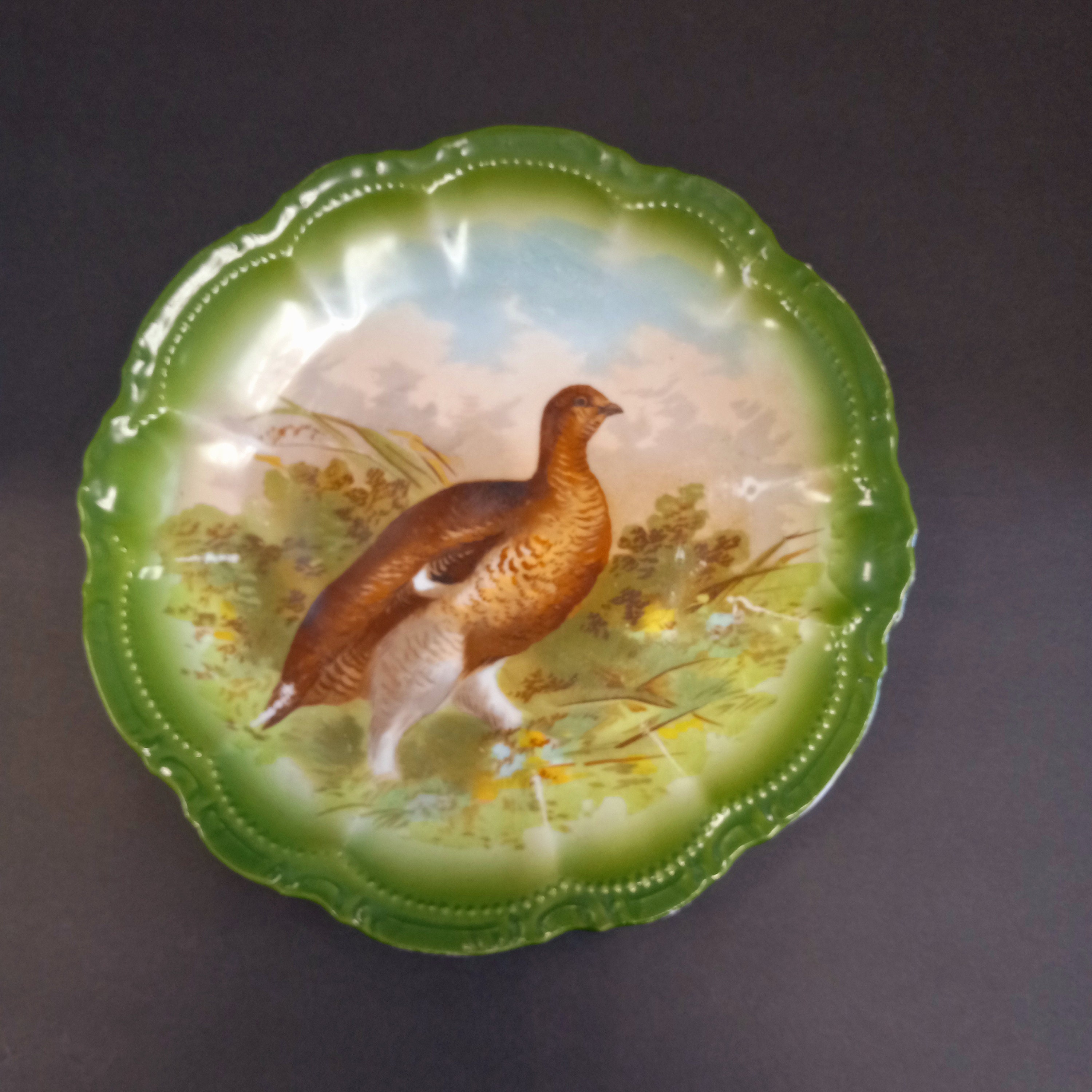 Antique PM Bavaria Plate Quail Plate With Quail Wall Plate - Etsy