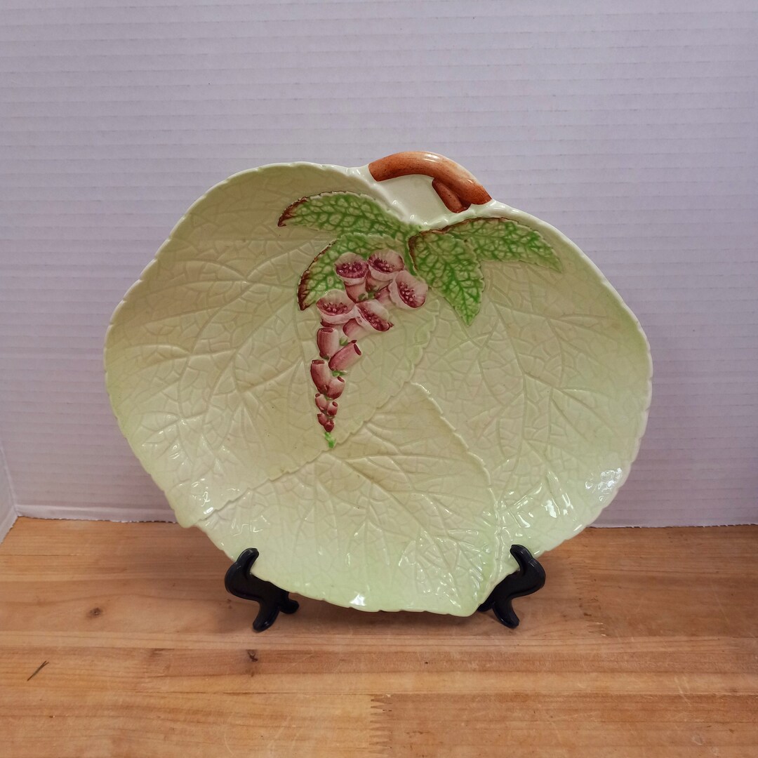 Antique Carlton Ware Sculpted Leaf Plate: English Farmhouse Decor - Etsy