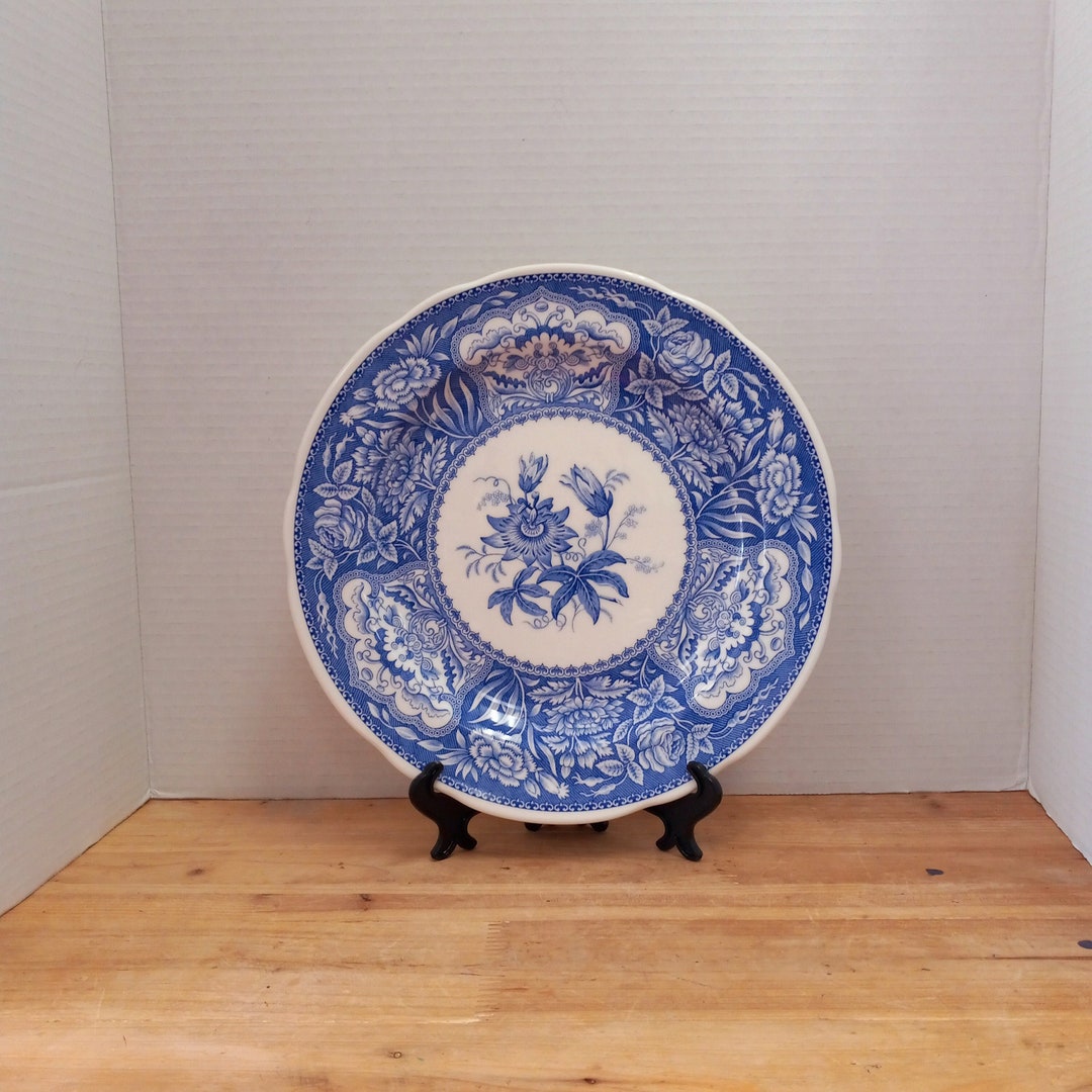 Spode Blue Room Floral Display Plate, Spode Blue Room Wall Plate, Blue ...