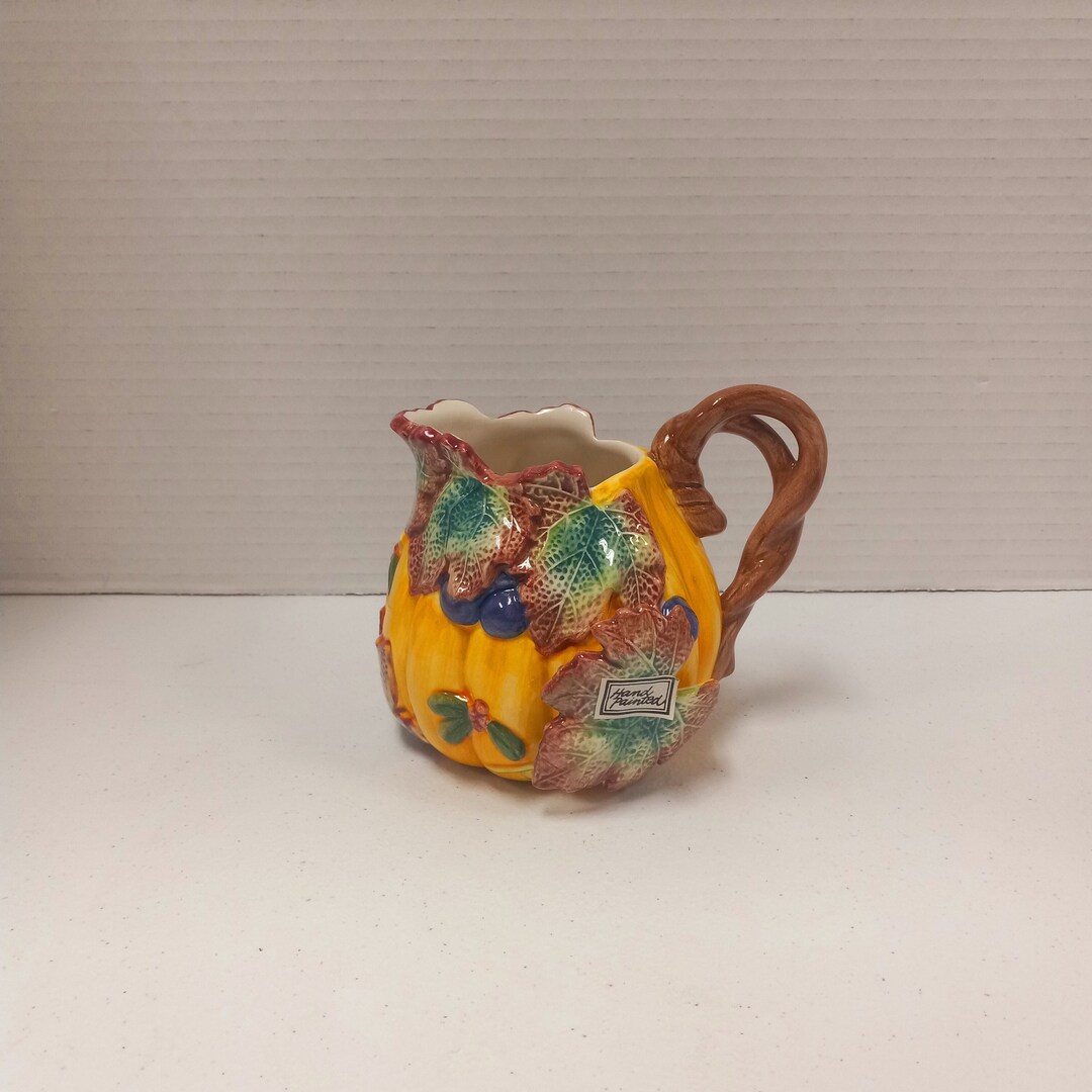 Vintage Fitz and Floyd Fall Harvest Pitcher LIKE NEW, Fitz & Floyd ...