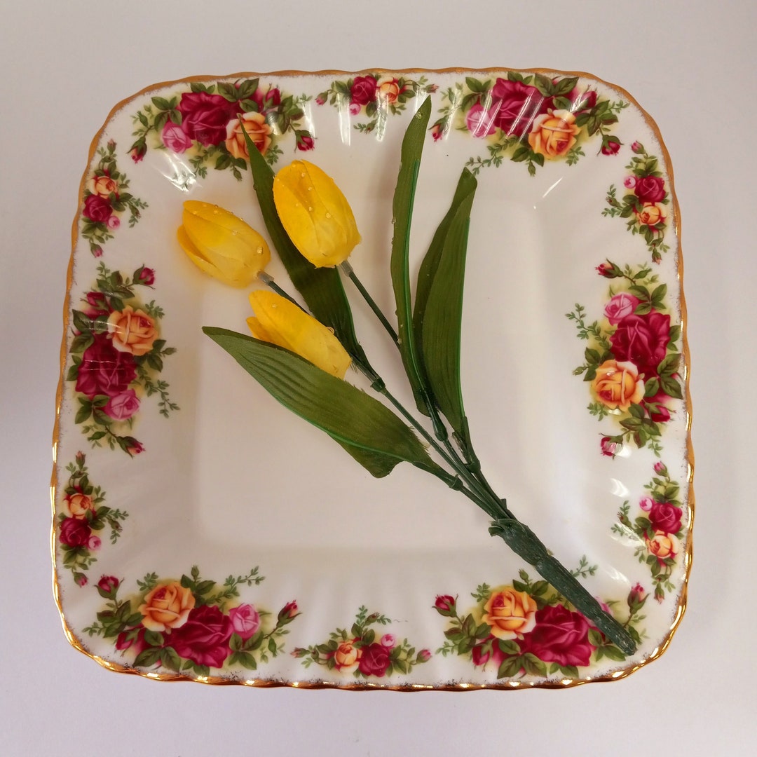 Royal Albert Old Country Roses Square Plate: Shabby Chic Serving ...