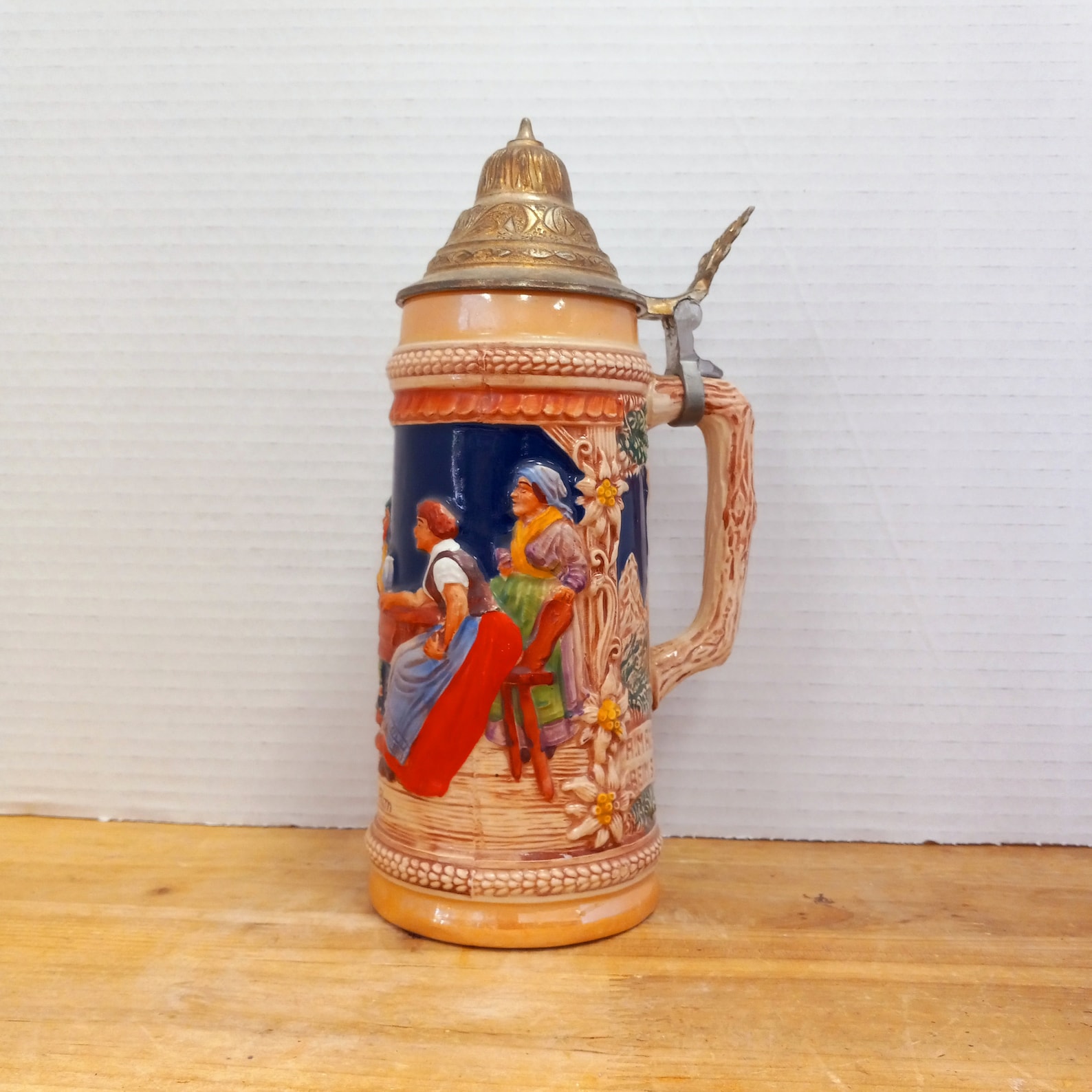 Vintage Gerz Germany Beerstein on the Alp, German Beer Stein Auf Der ...