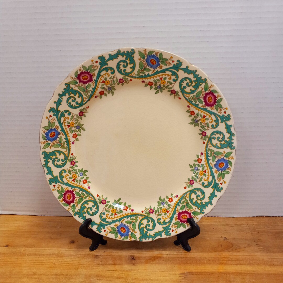 Vintage Royal Cauldon Evesham Plate, Vintage Floral Plate, Collectible ...