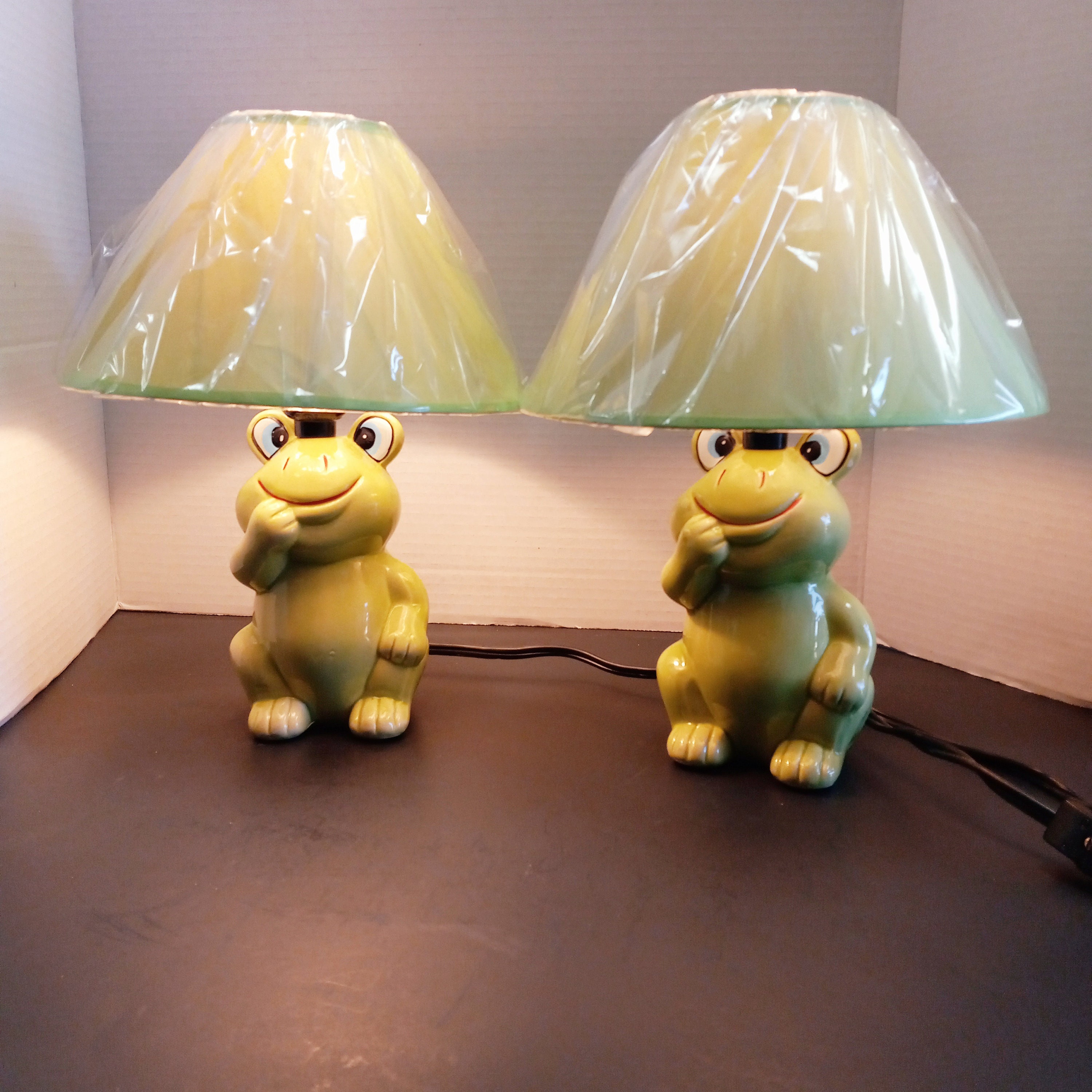 Pair Frog Lamps, 2 Leap Frog Lamps, Kids Lamps Frog, Pair Nursery Lamps, Frog, Game Room Lamp - Etsy