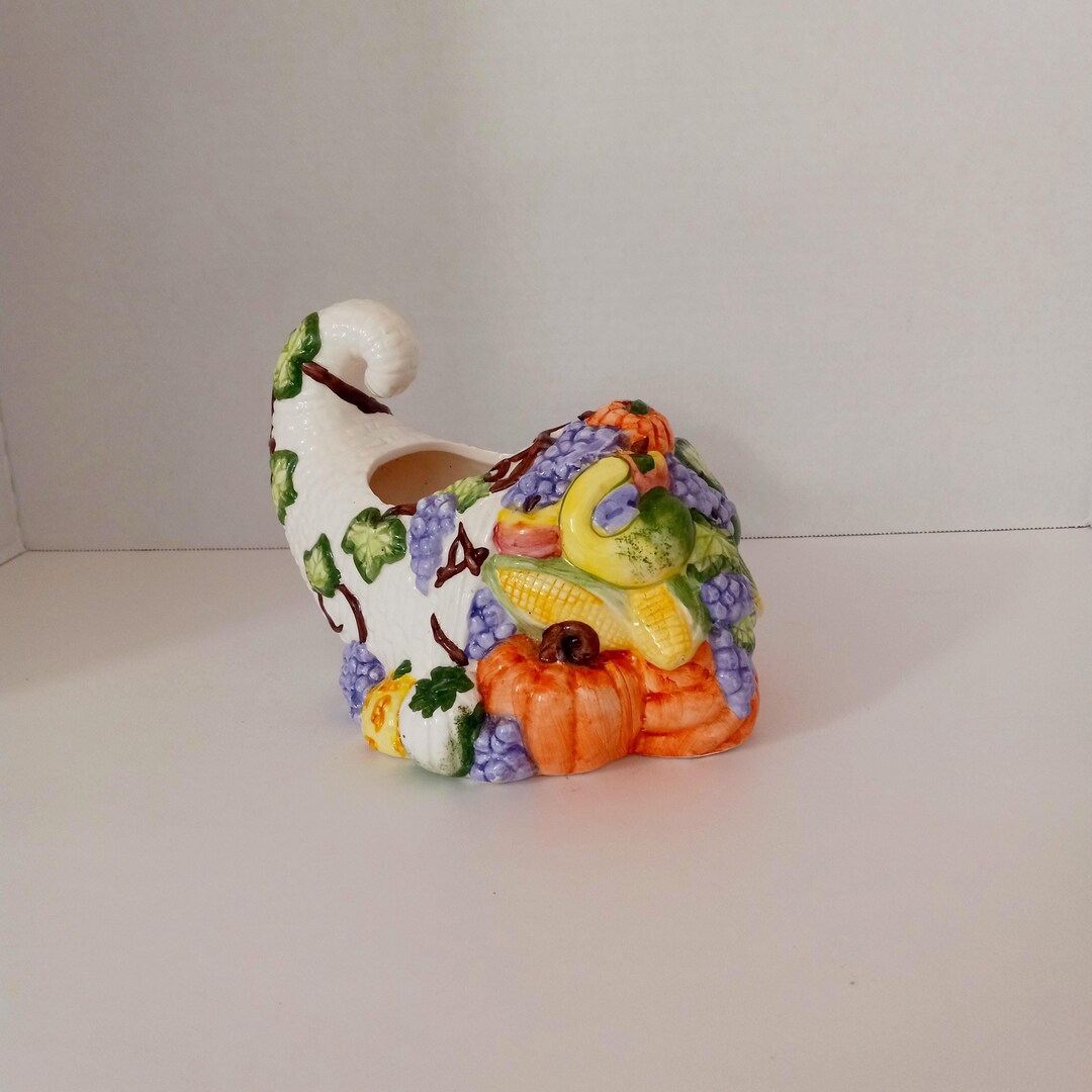 Vintage Planter Cornucopia by New Holland From 1995, Cornucopia Planter ...