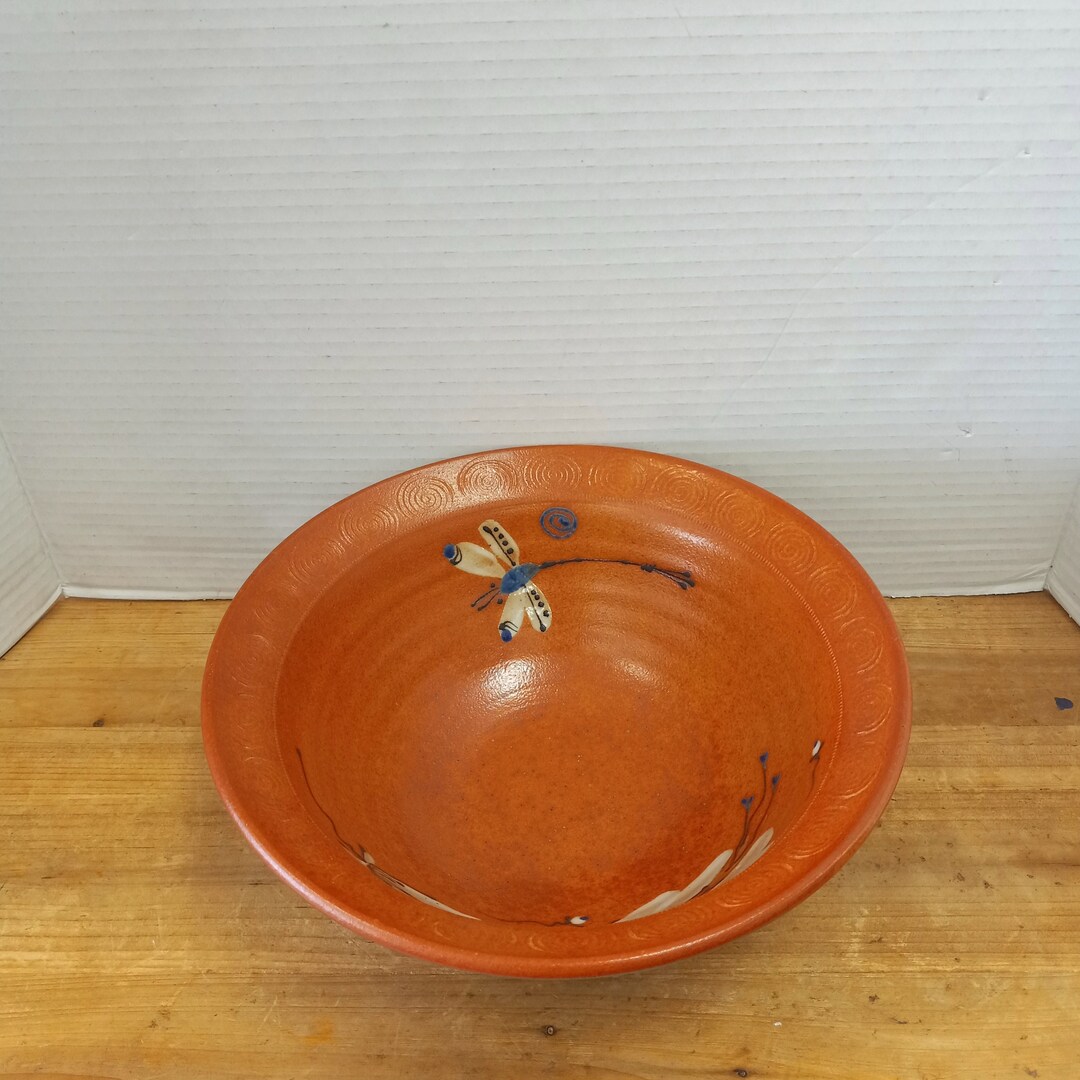 Dragonfly Serving Bowl From Clay by Front Avenue Pottery Minnesota ...