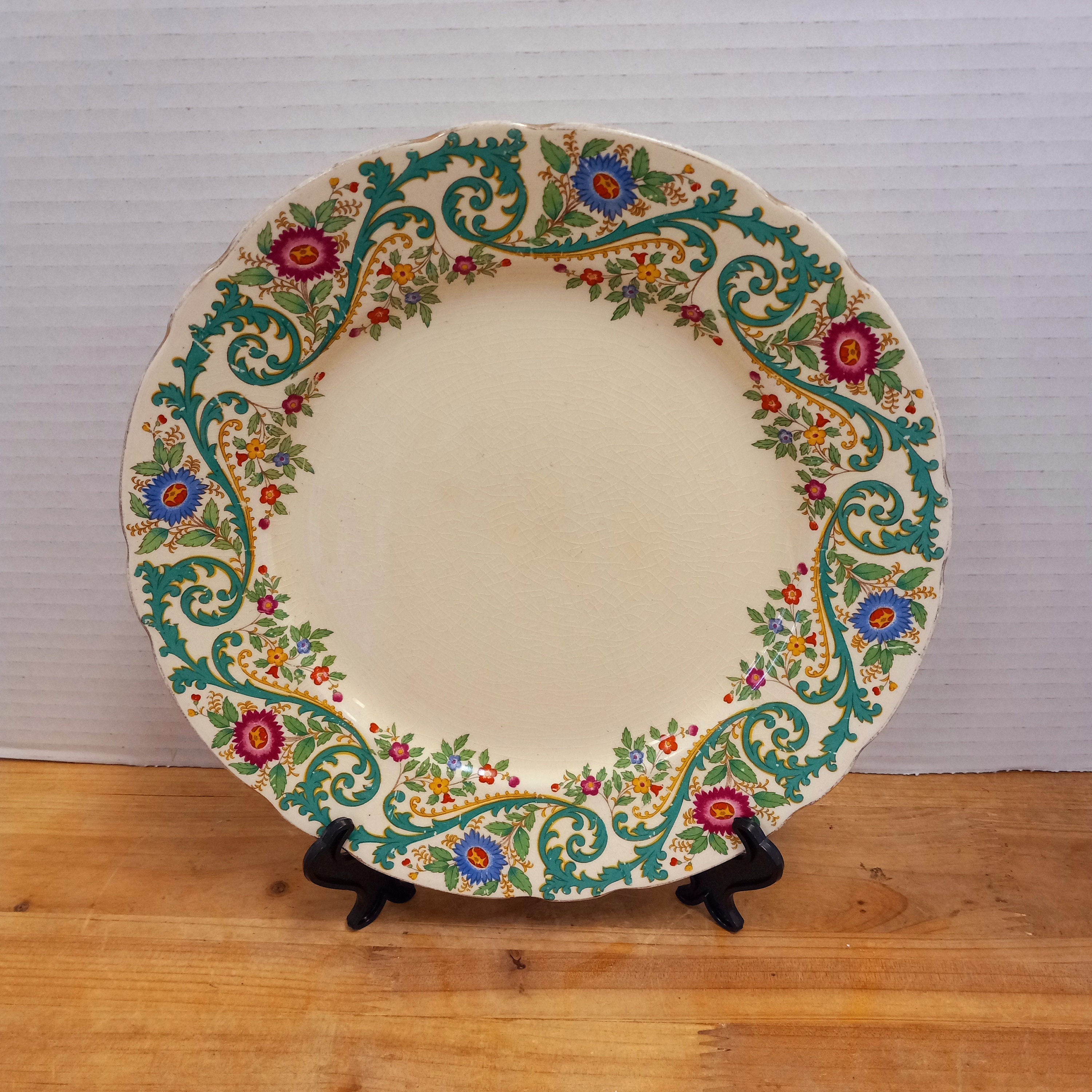 Vintage Royal Cauldon Evesham Plate: 9.2" Floral Shabby Chic Decor - Etsy