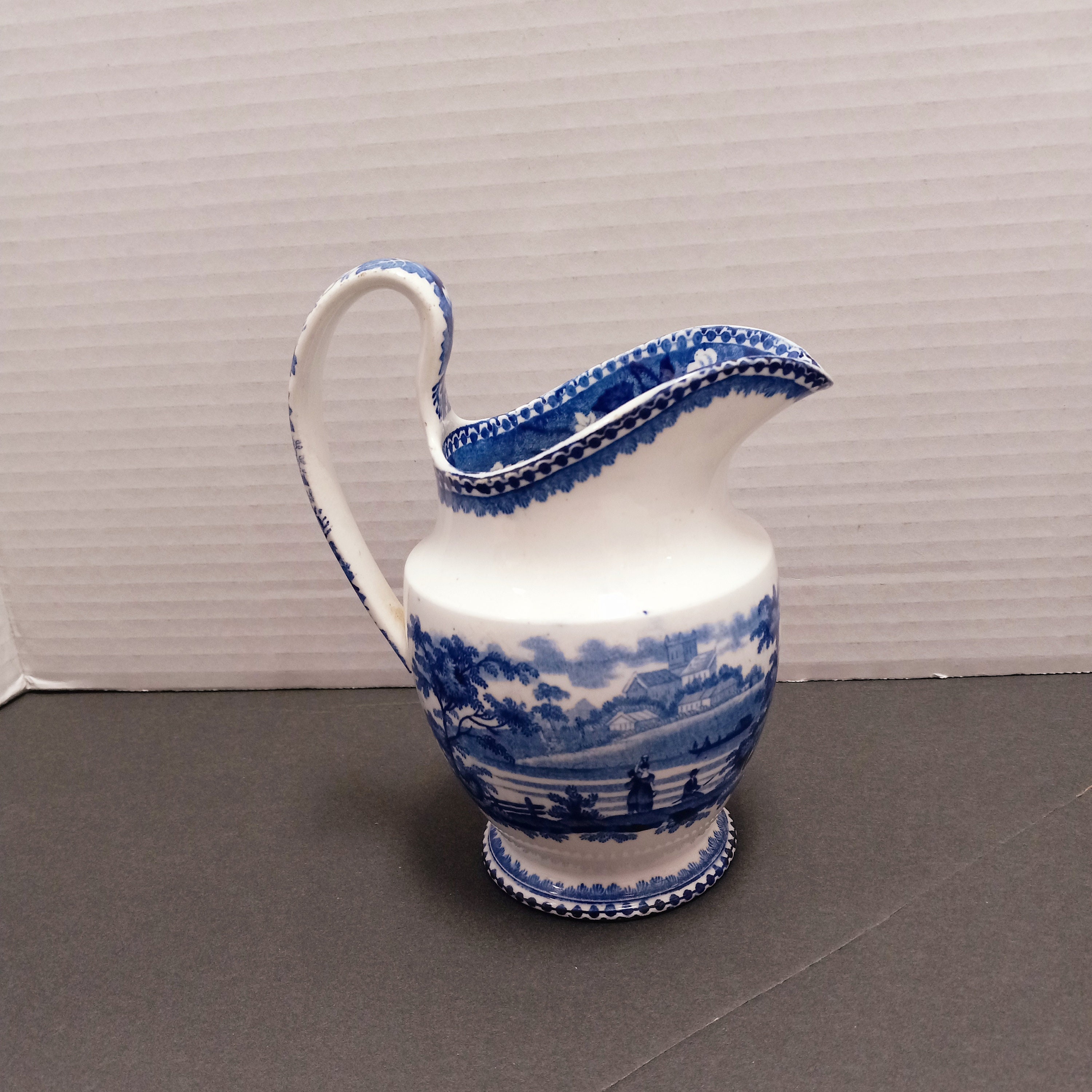 Wedgwood Blue and White Pitcher Antique Blue and White Flow - Etsy