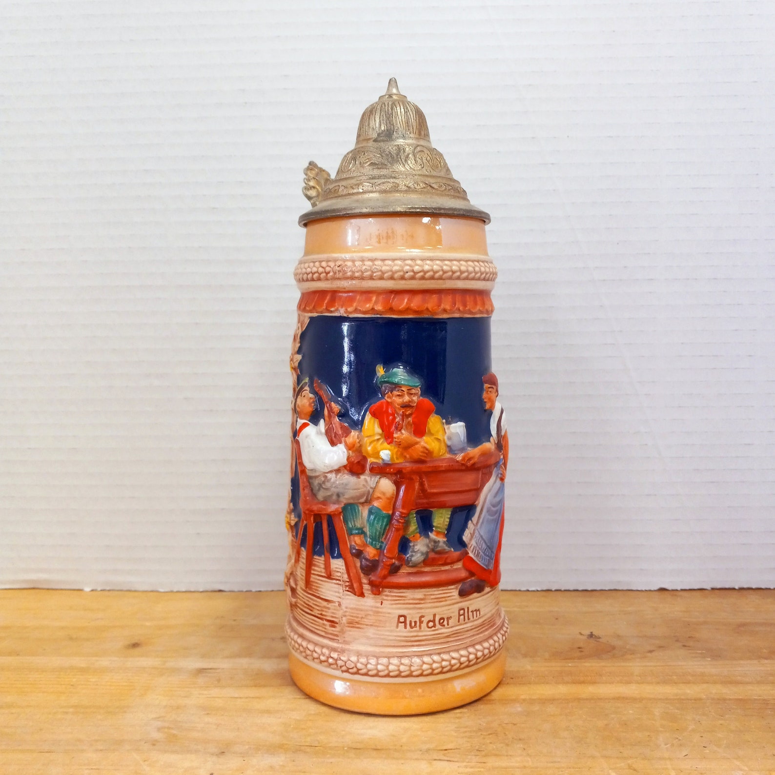 Vintage Gerz Germany Beerstein on the Alp, German Beer Stein Auf Der ...