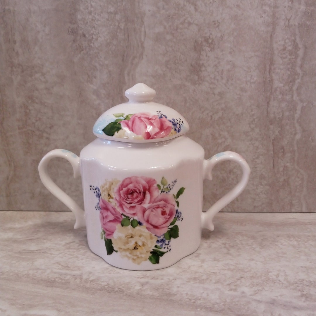 Eileen's Reserve Roses Sugar Bowl: Shabby Chic Decor - Etsy