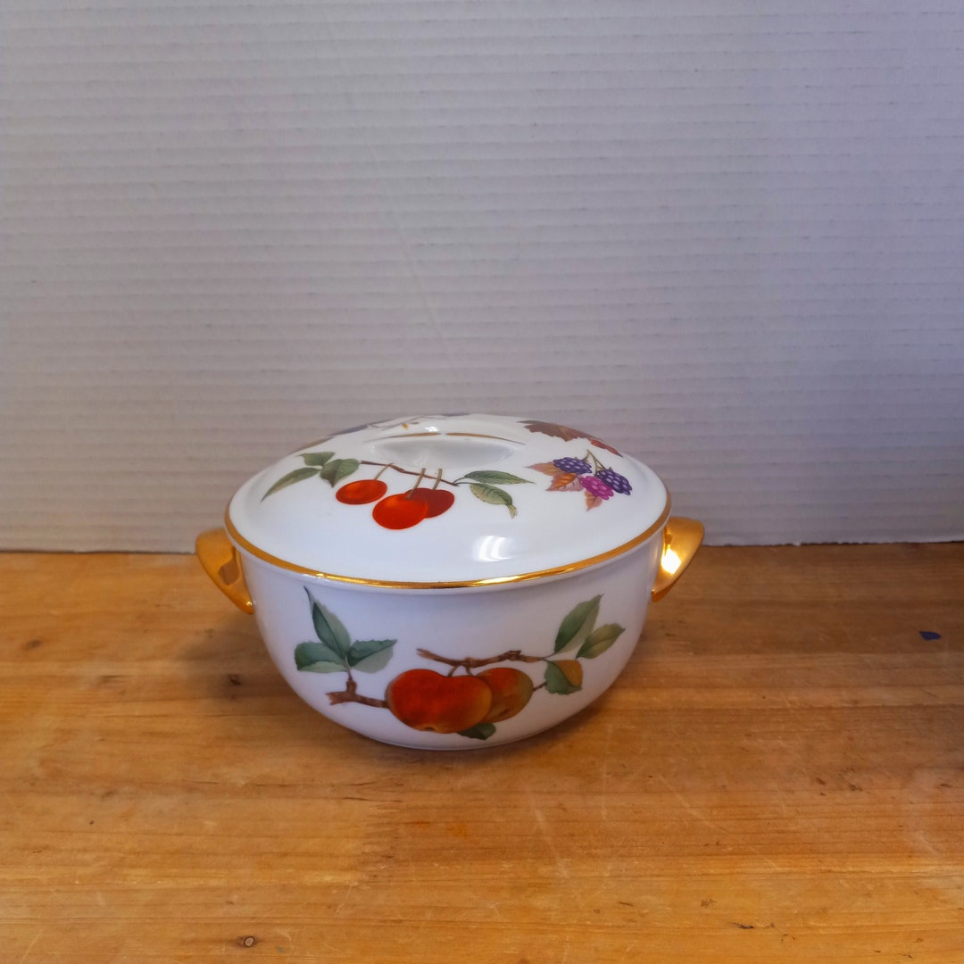 Vintage Royal Worcester Evesham Casserole: 1 QT Fruit Baking Pan - Etsy