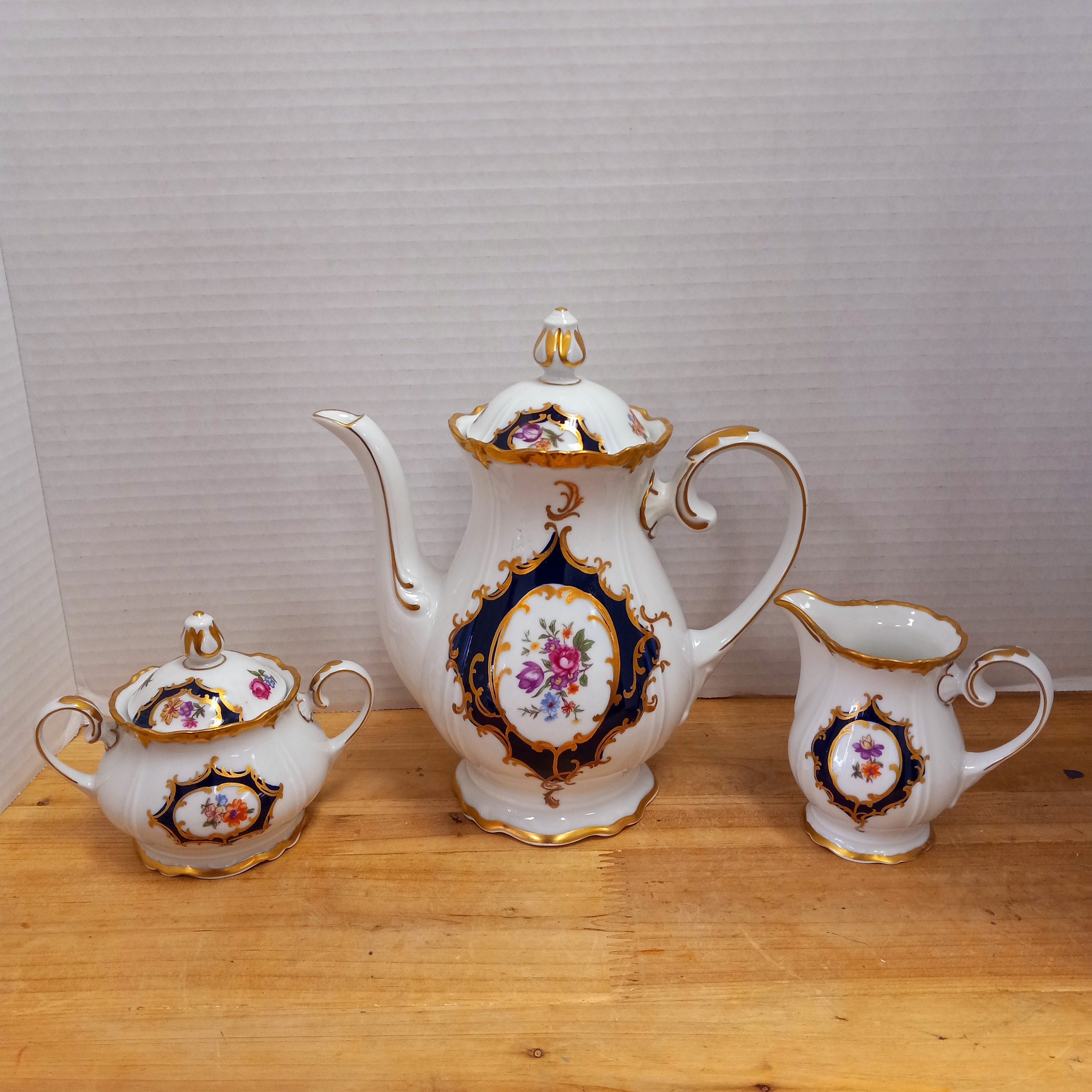 Reichenbach Tea Set 3 PC Vintage German Teapot Vintage - Etsy
