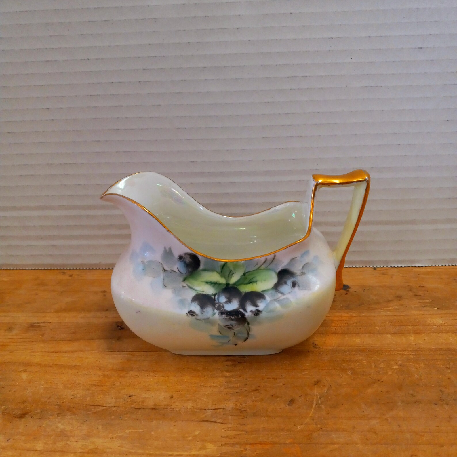 Antique Zeh Scherzer Bavaria Creamer: Black Currant Lusterware Pitcher ...