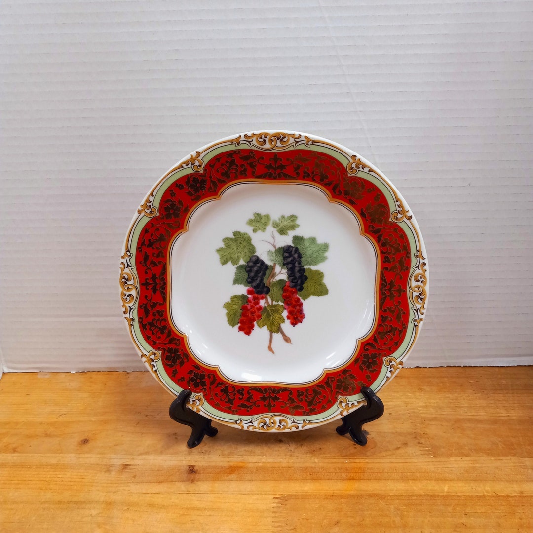 Vintage Andrea by Sadek Plate: Winterthur Grapes Decor, Made in Japan ...
