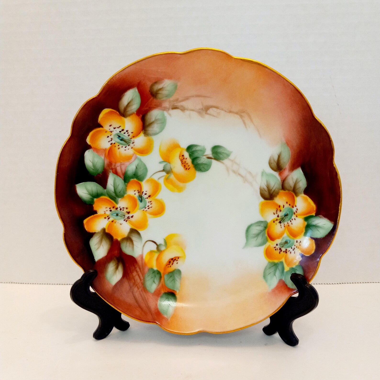 Antique Dogwood Plate: Jaeger & Co, German Porcelain, Cottage Decor - Etsy