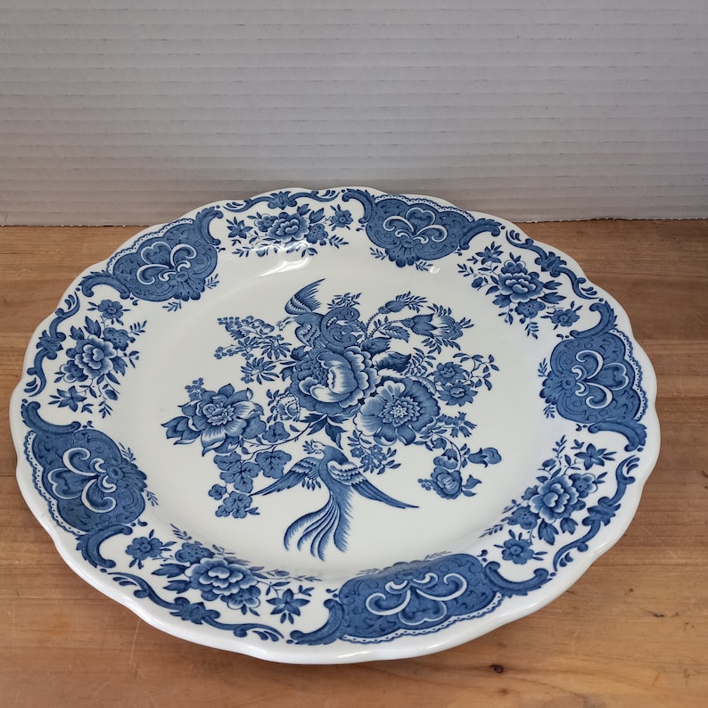 Vintage Ridgway Windsor Dinner Plate Ridgway Windsor Blue - Etsy