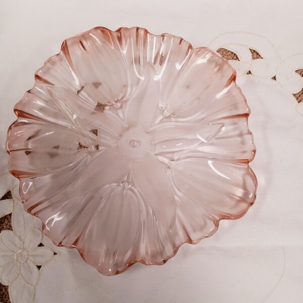 Pink Glass Tray - Etsy