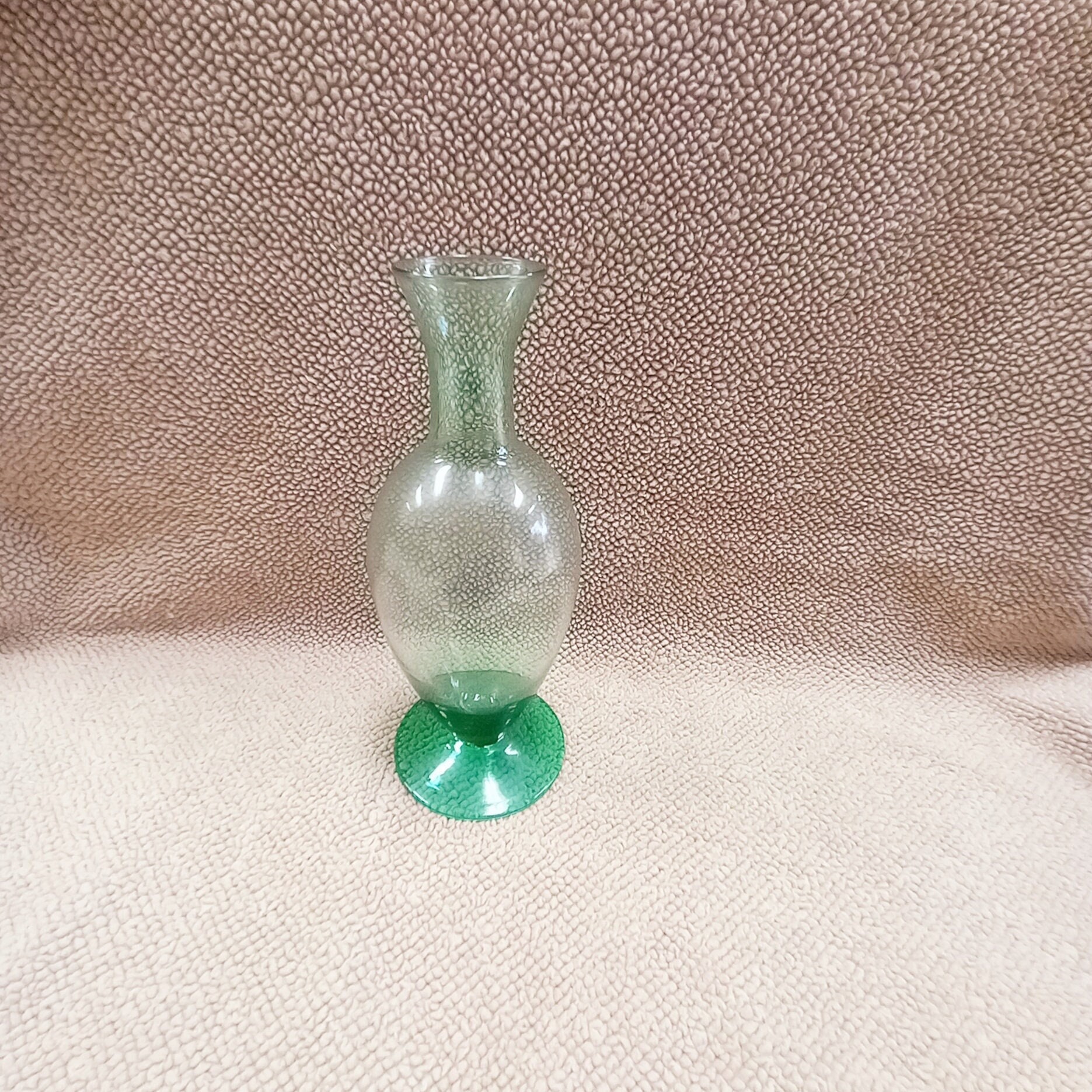 Mid Century Modern Light Green Glass Vase: Art Deco Centerpiece - Etsy