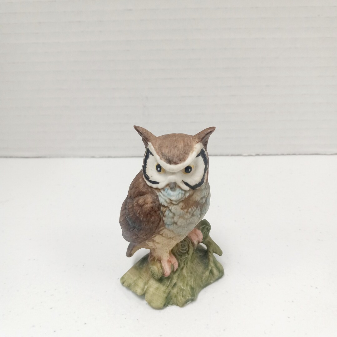 Vintage Lefton Northern White-faced Owl Figurine: Fall Decor - Etsy