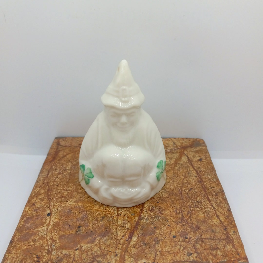 Vintage Belleek Leprechaun Figurine, Belleek Porcelain Leprechaun ...