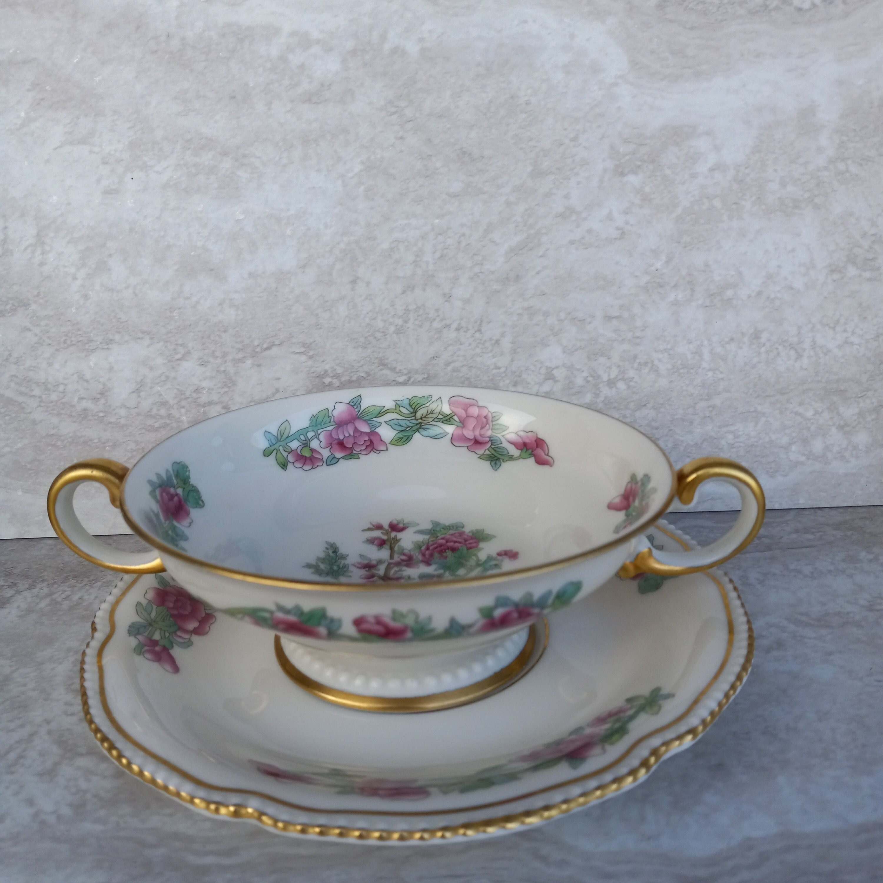 Vintage Bowl Tree of India With Saucer, Castleton Indian Tree Cup ...