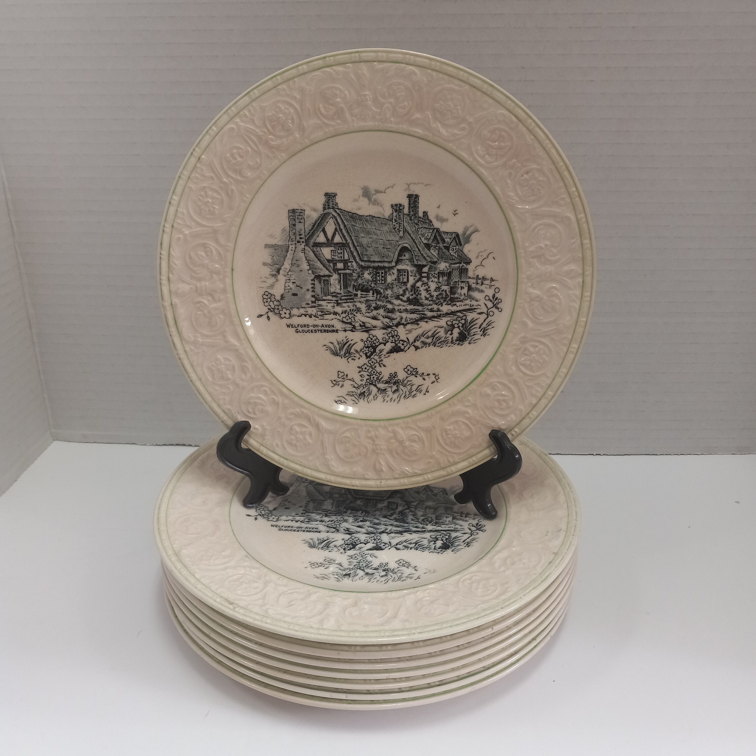 Set of 8 Devon Ware Fieldings British Scenes Plates British - Etsy