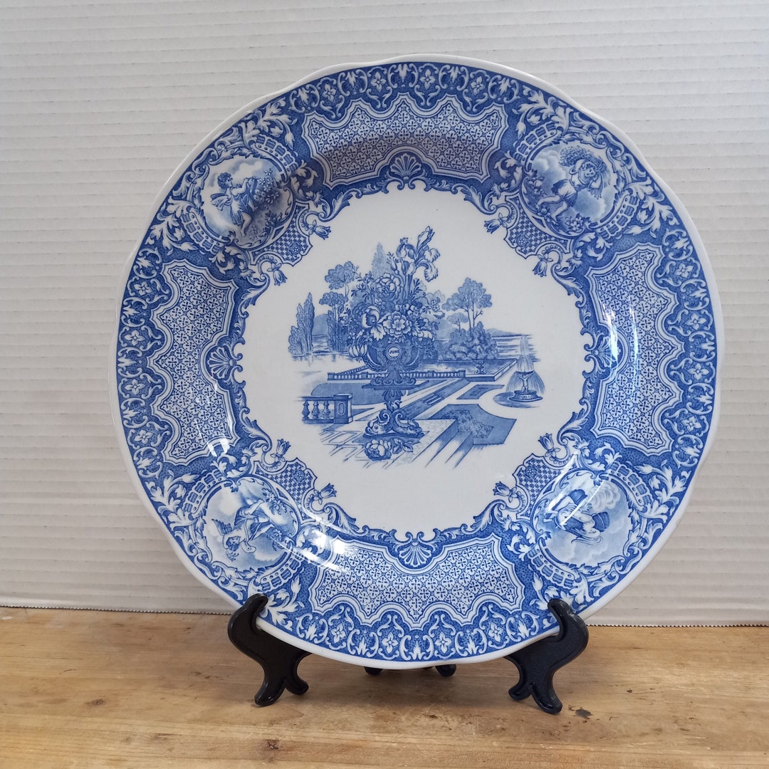Spode Blue Room Seasons Plate for June, Spode Blue Room Dinner Plate W ...