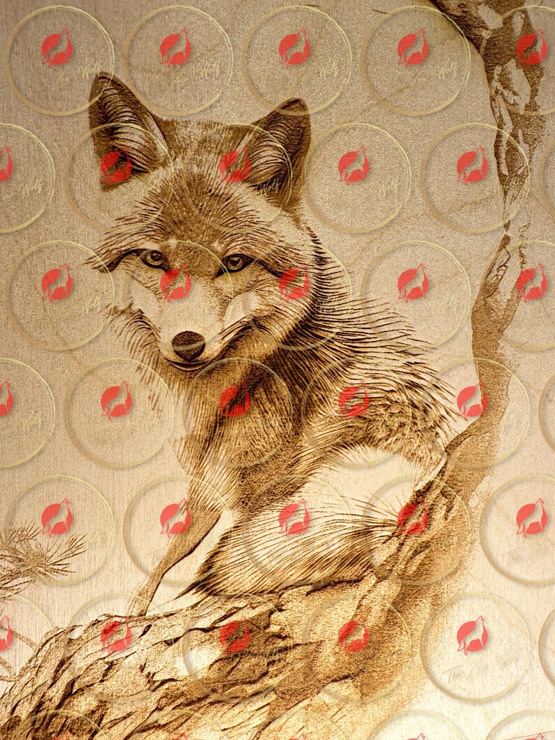 Fox Tree 3D Laser File, Laser Ready, Glowforge, Lightburn, C02 Laser ...