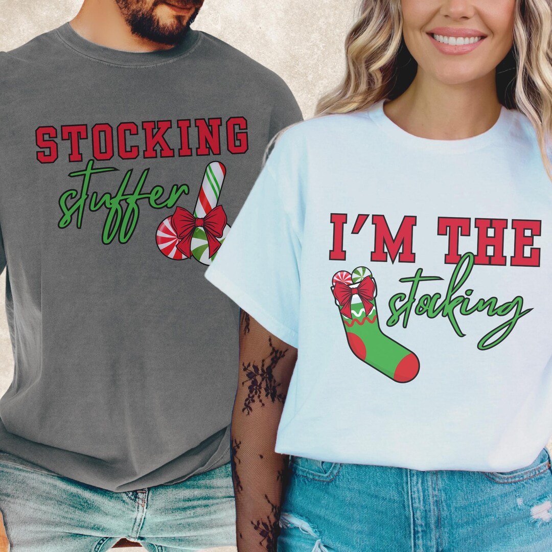 Funny Couples Christmas Shirts,comfort Colors Christmas Shirt for Him ...