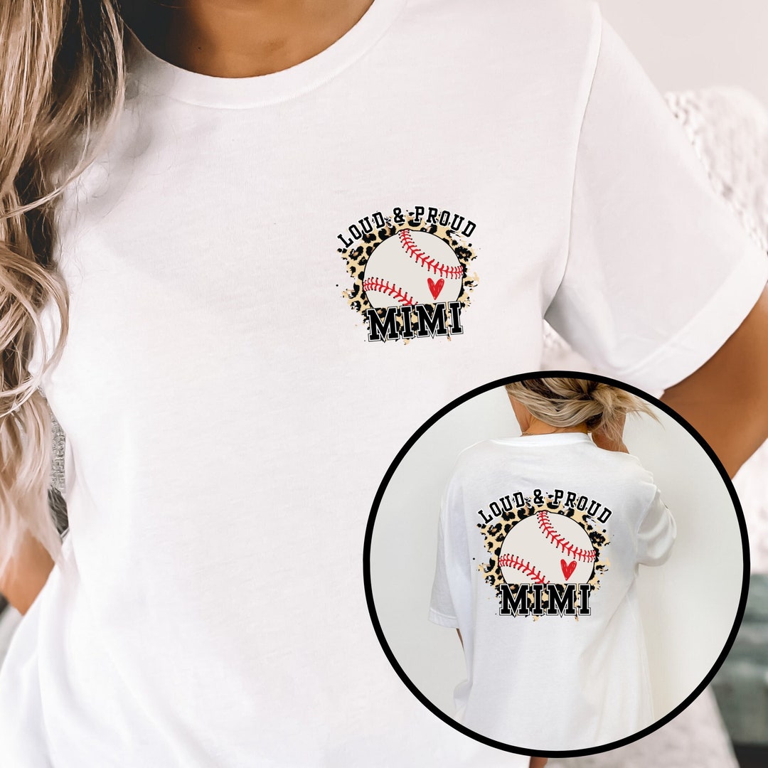 Front & Back Design Baseball Mimi T-shirt, Gift for Mimi, Mimi Tee ...
