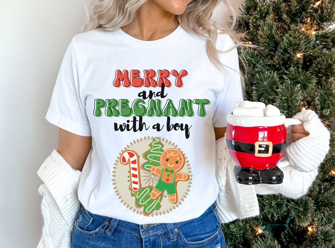 Christmas Pregnancy Announcement Shirt Pregnancy Announcement Etsy