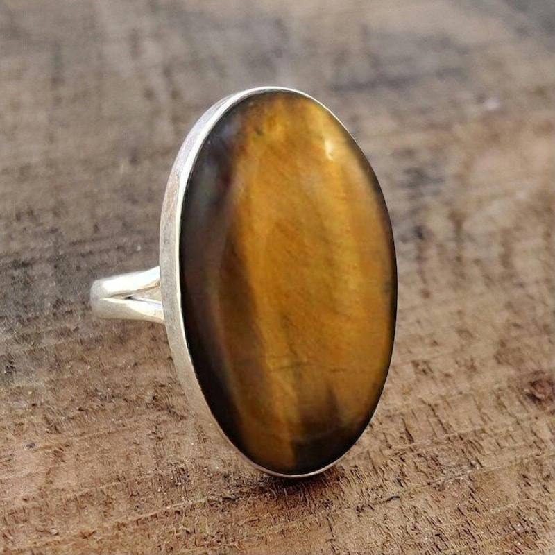 Tiger Eye Ring - Etsy