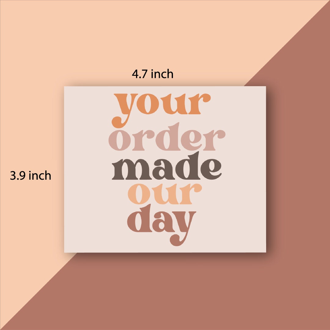 Neutral Colors Insert Cards- Thank You Cards- Small Business Cards ...