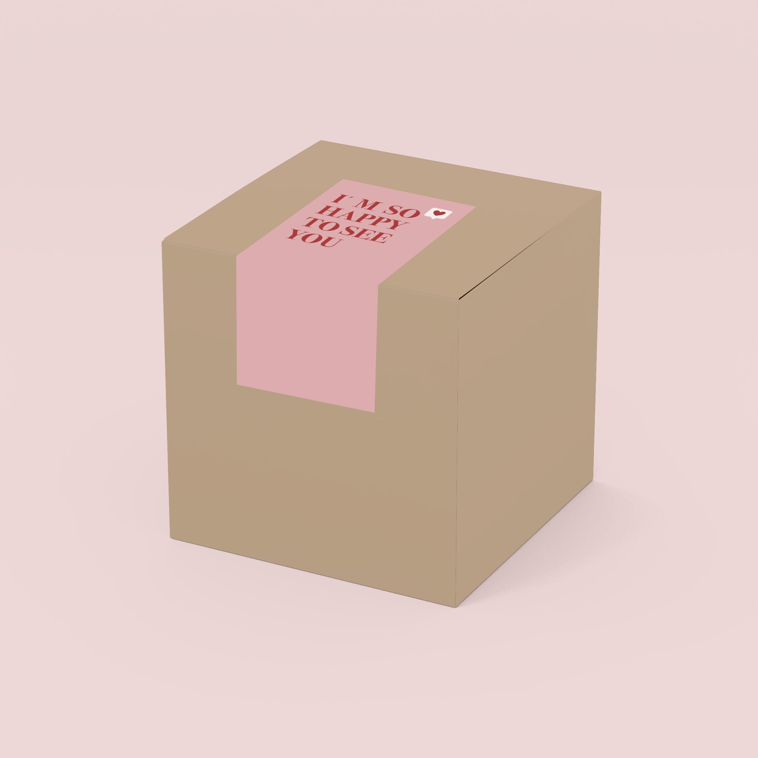 Pink Box Packaging Label Box Sealing Labels Box Sealing Stickers ...