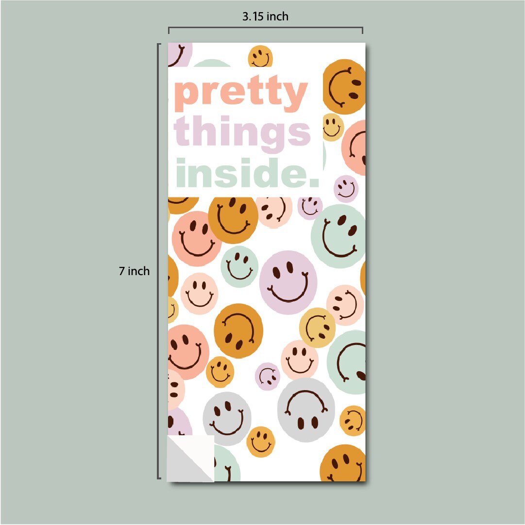 Happy Faces Box Packaging Label- Box Sealing Labels- Box Sealing ...
