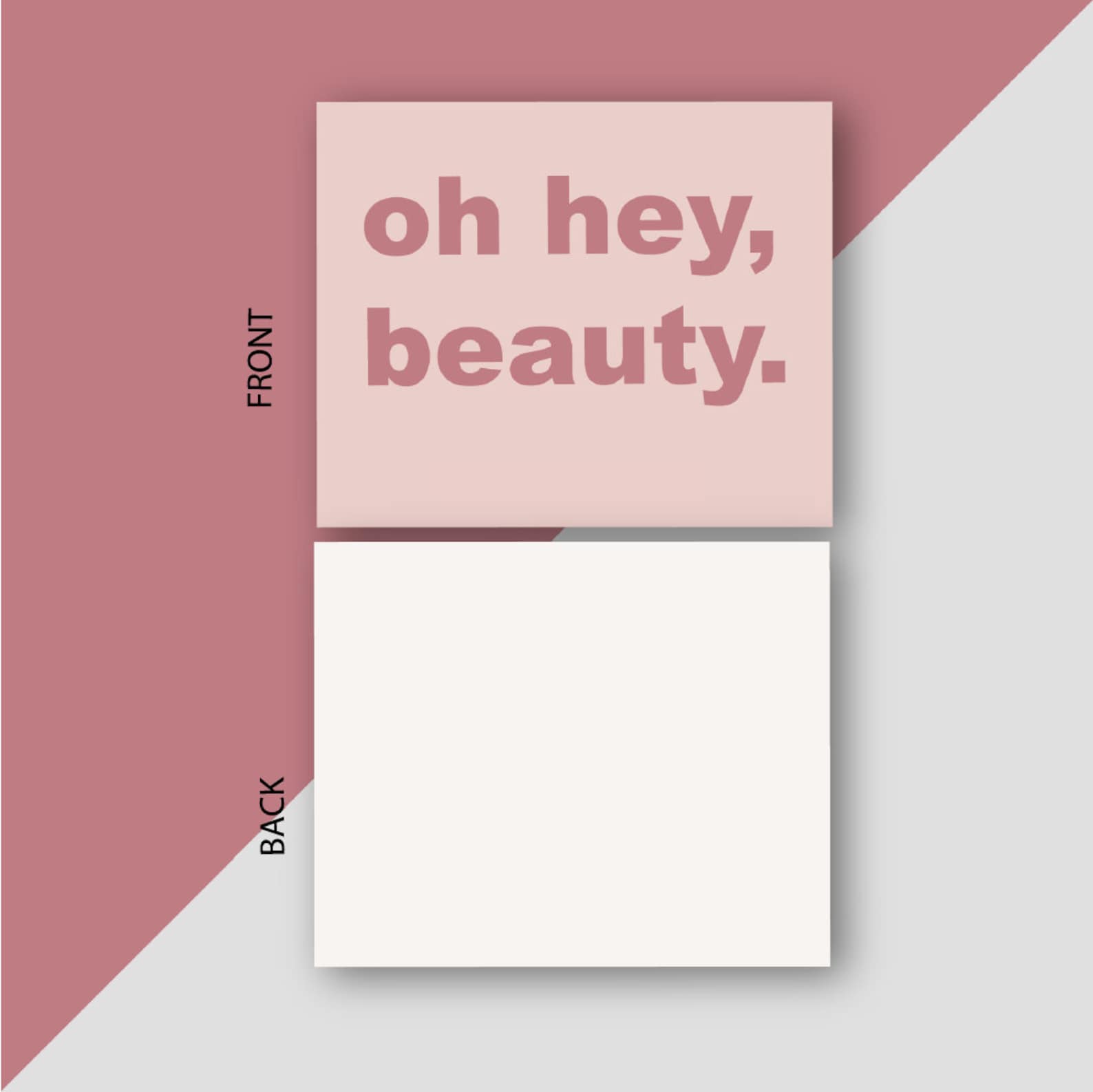 Oh Hey, Beauty Insert Cards- Thank You Cards- Small Business Cards ...