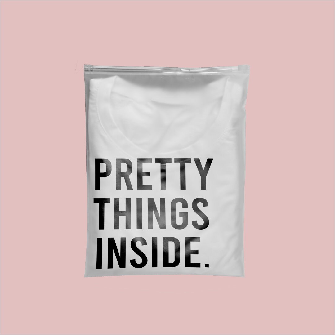Frosted Bags With Zipper Pretty Things Inside 9.5" X 12", Shipping Bag ...