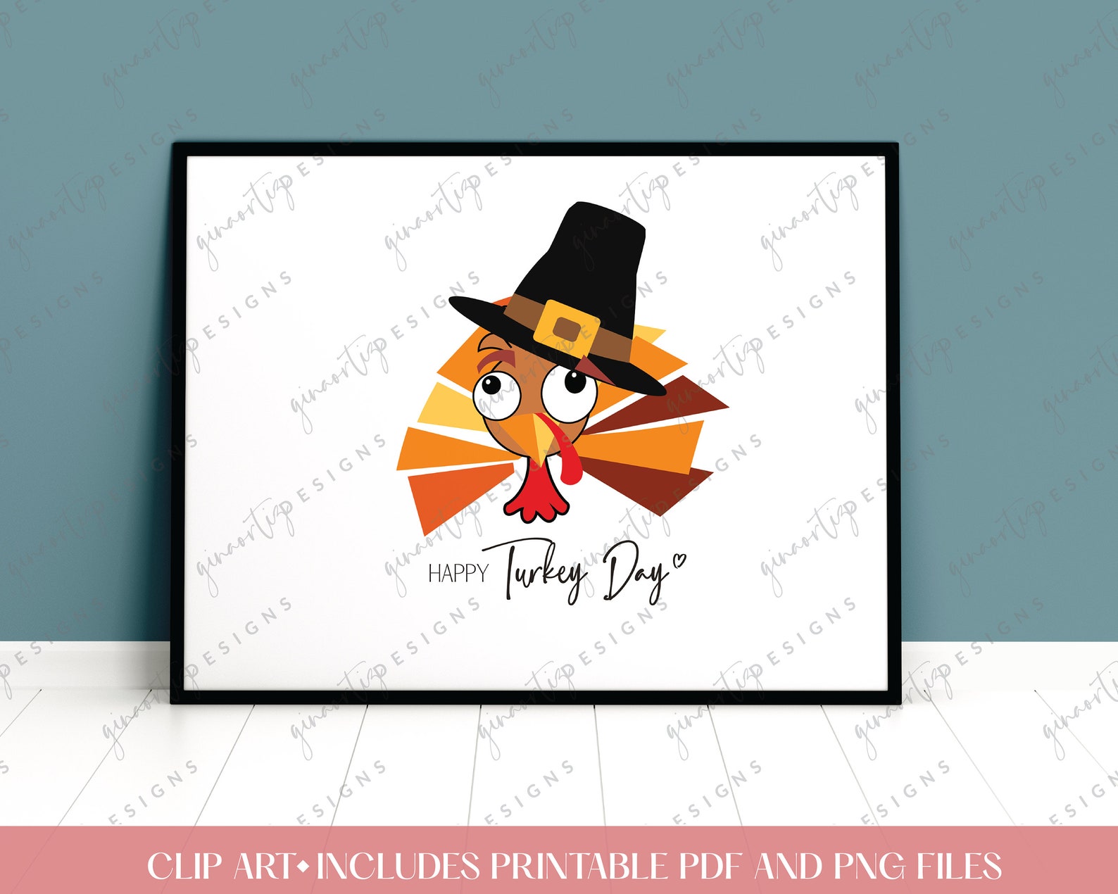 Bundle Thanksgiving Clipart, Printable, Turkey Clipart, Turkey Png ...