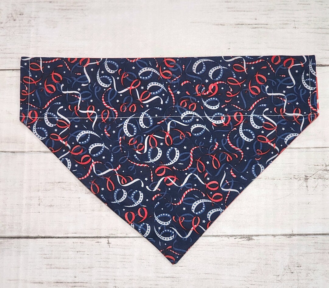 Summer Streamer Dog Bandana | Personalized 4th of July Pet Bandana ...