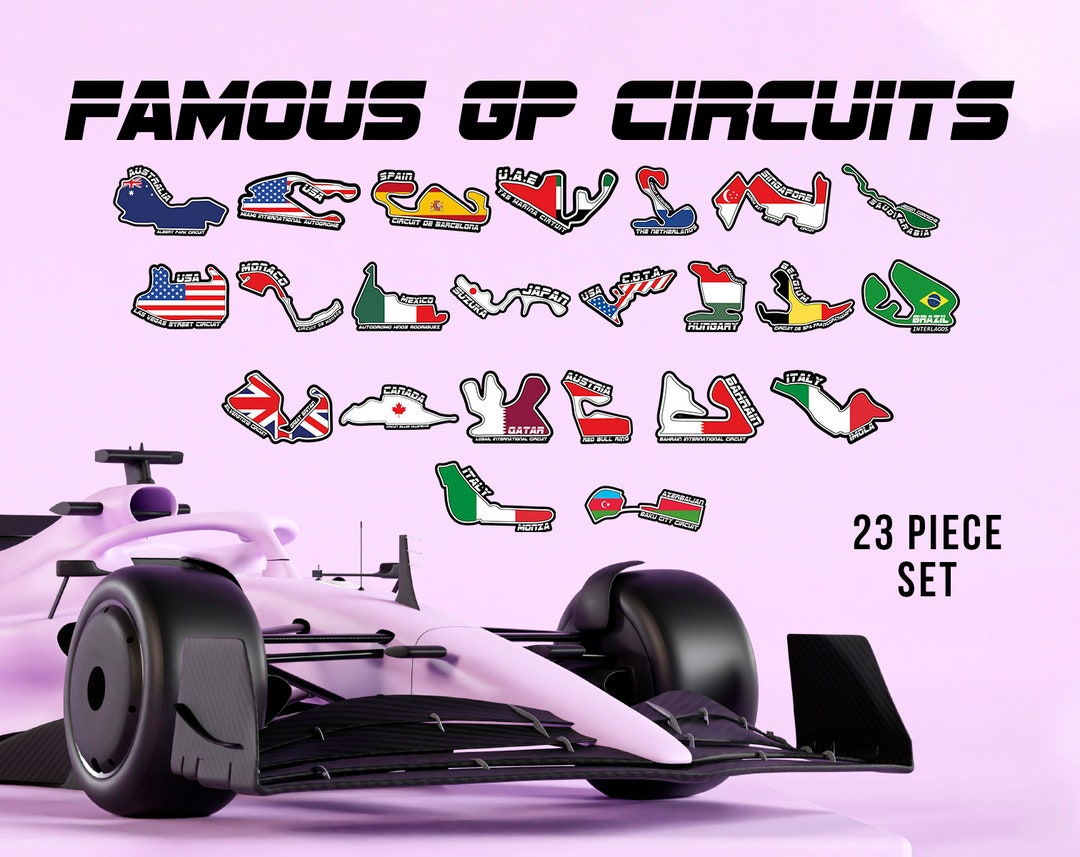 Garage Decor, Man Cave Decor, F1, Formula One, Formula 1, Racetracks ...