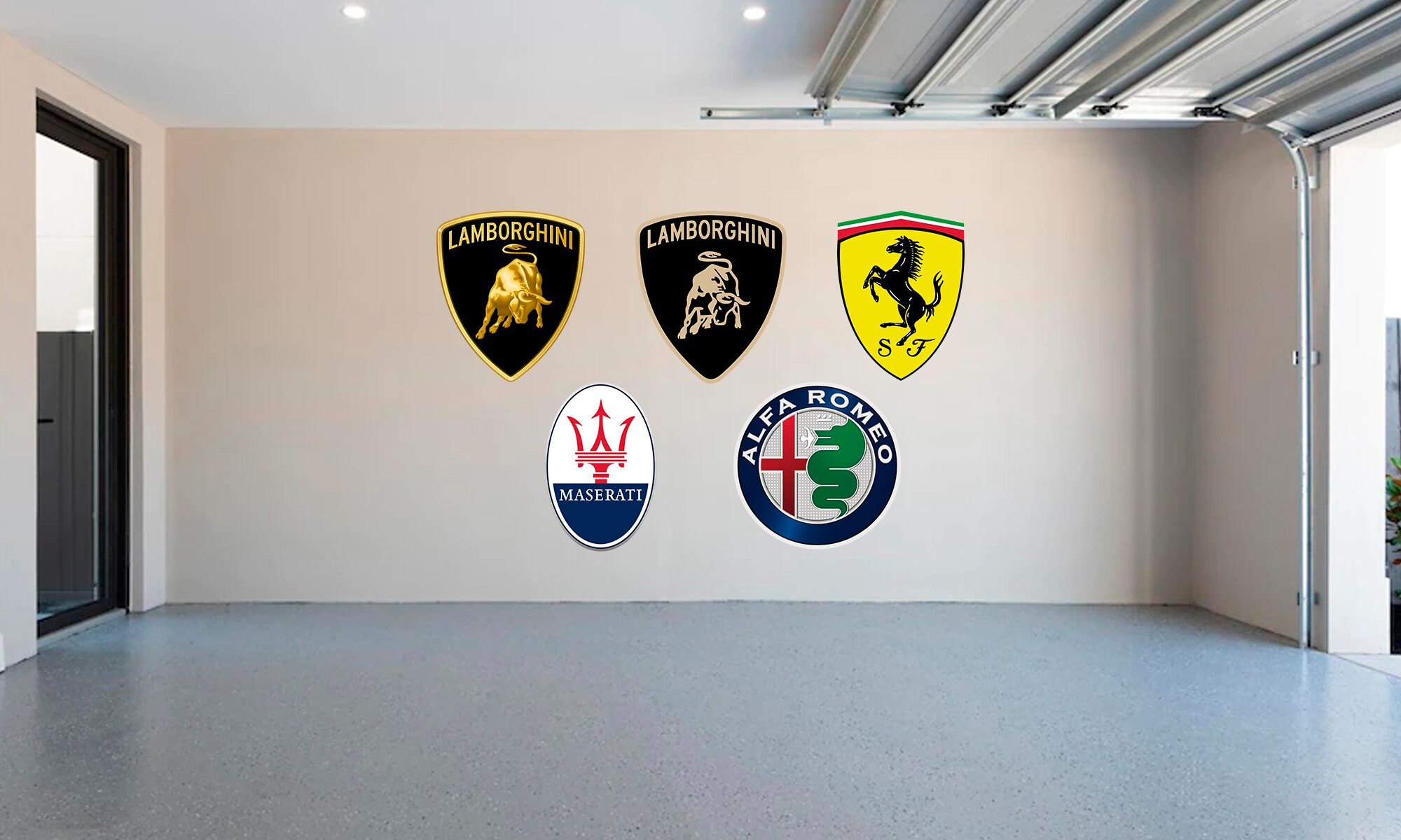 Garage Decor, Man Cave Decor, Wall Art, Cars Logos, Car Collector, Car ...